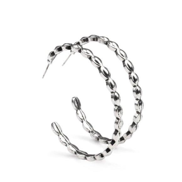 paparazzi | Jewelry | Paparazzi Hoop Hype Silver | Poshmark